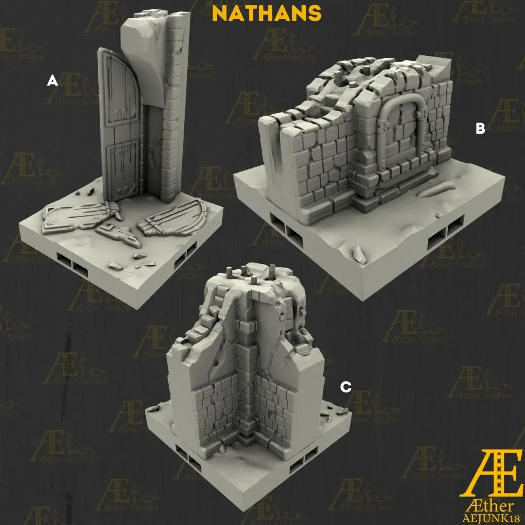 Props & Terrain STL Download - AEJUNK18 - Nathan'sby Aether Studios