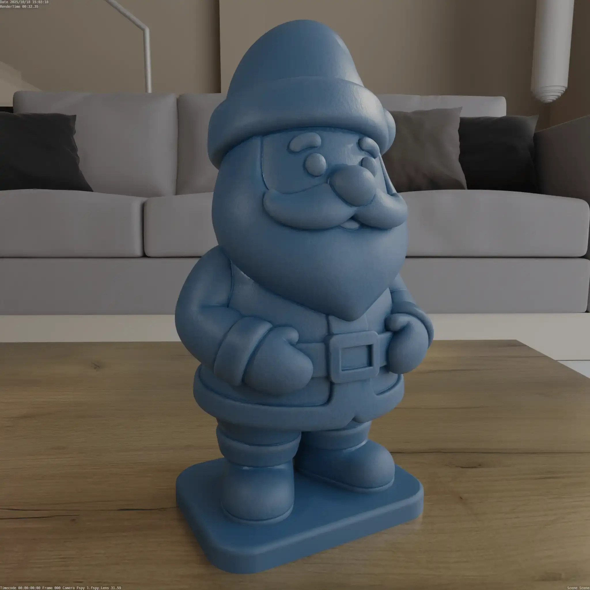 Home Decorations & Ornaments STL Download - Stylized Santa Claus STL ...