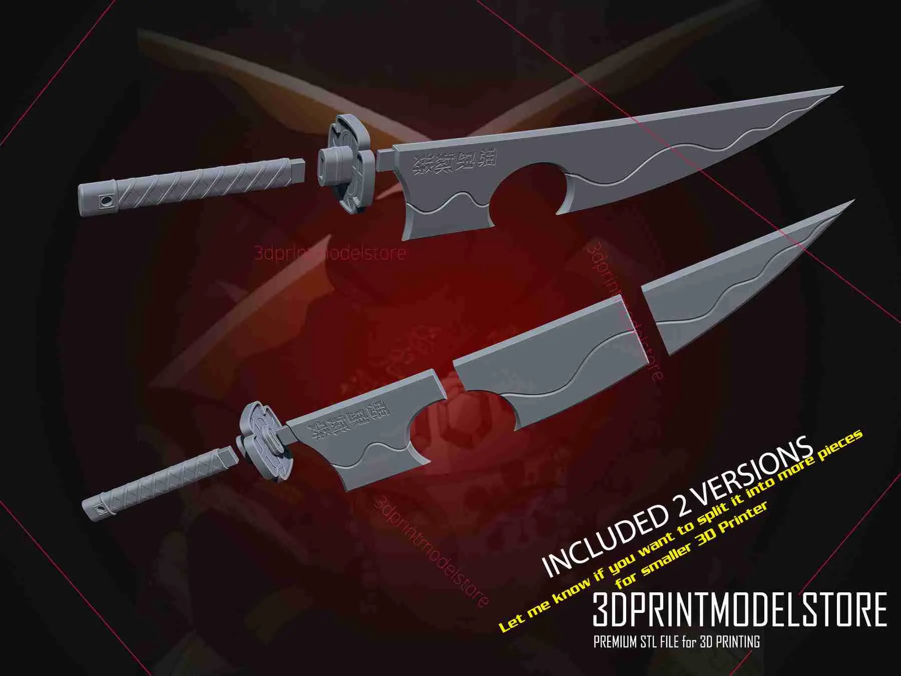 Cosplay STL Download - Demon Slayer Tengen Uzui Sword - Kimetsu no ...