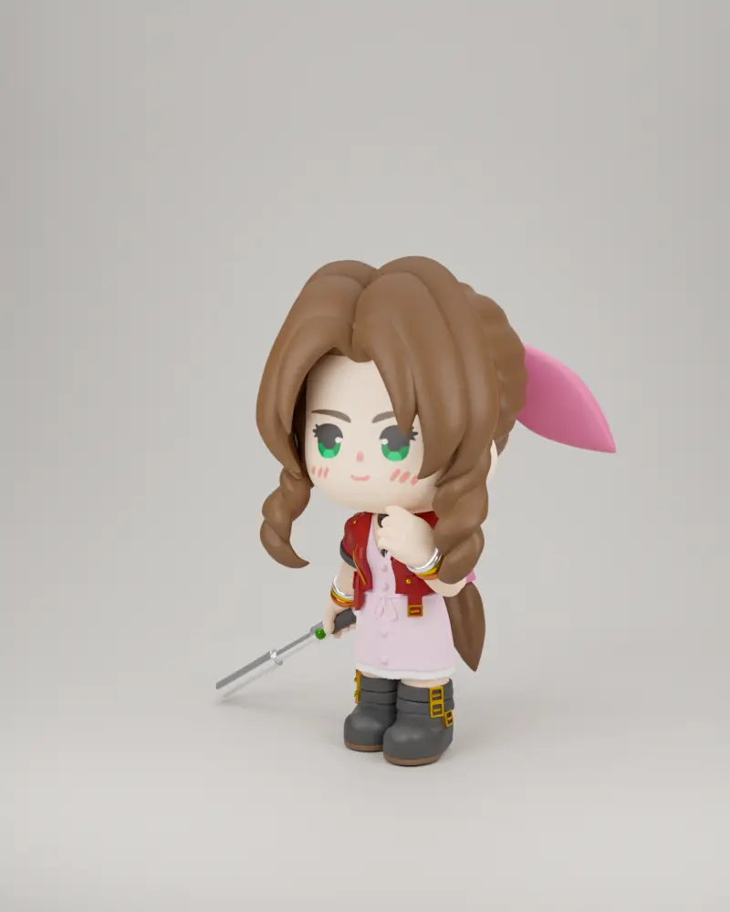 3D Printer Files | 3MF File | FFVII CHIBI : AERITH GAINSBOROUGH ...