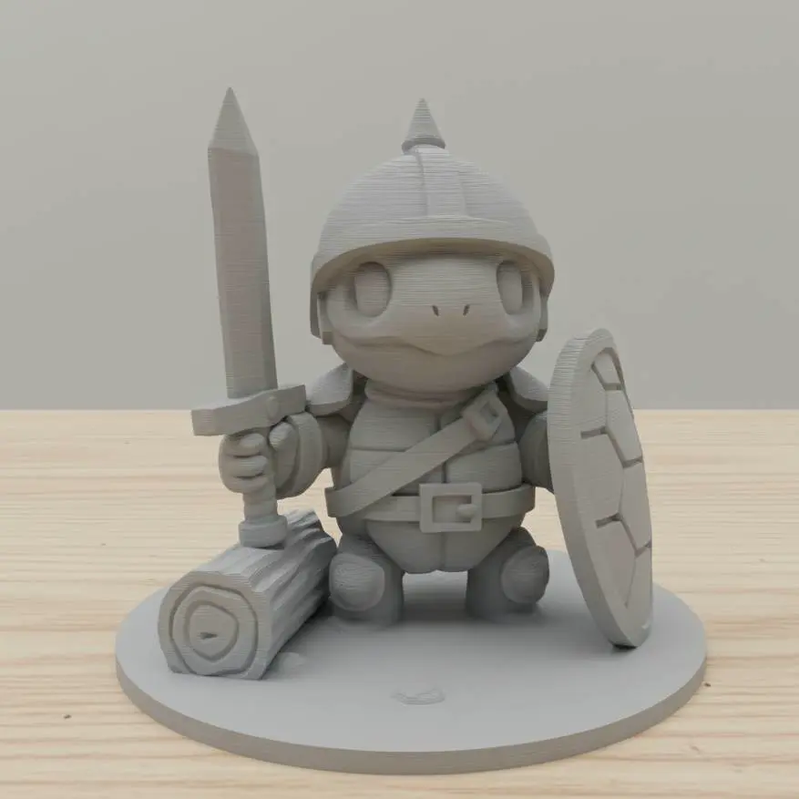 3D Printer Files | 3MF File | Turtle Knight Figure | Creality Cloud