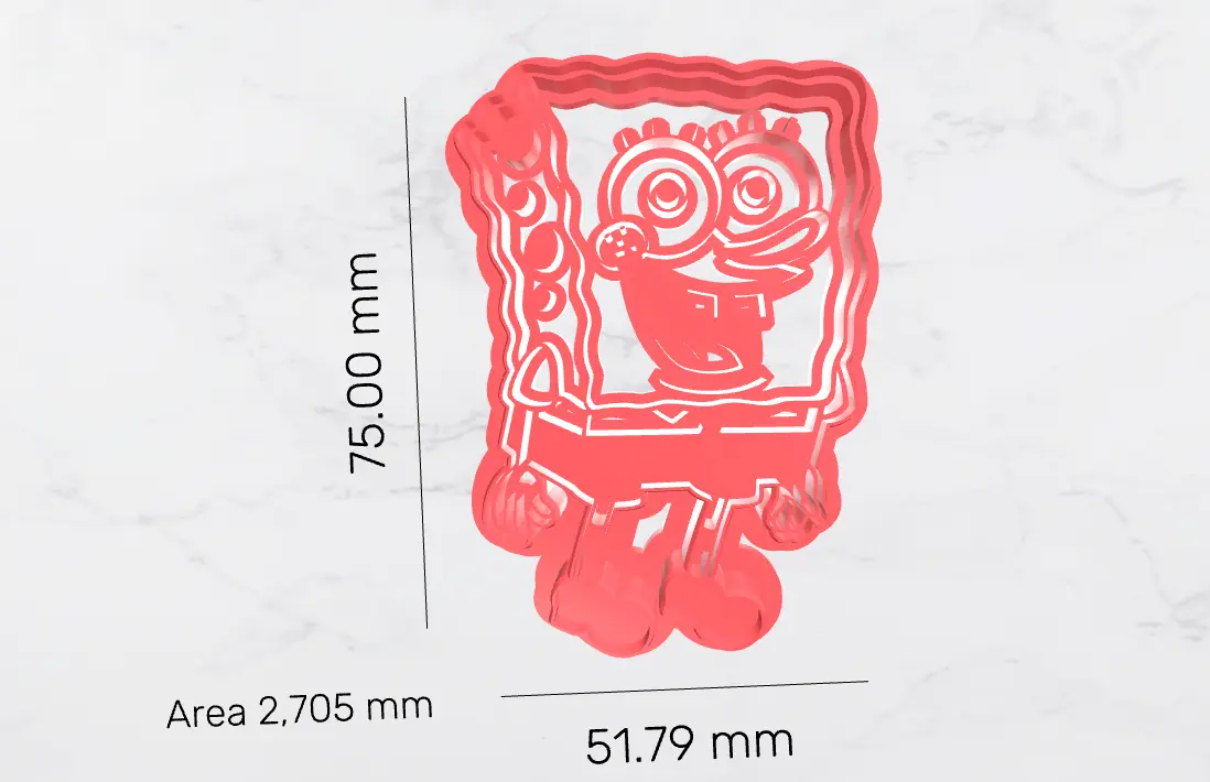 3D Printer Files | 3MF File | SpongeBob Cookie Cutter Set | Creality Cloud