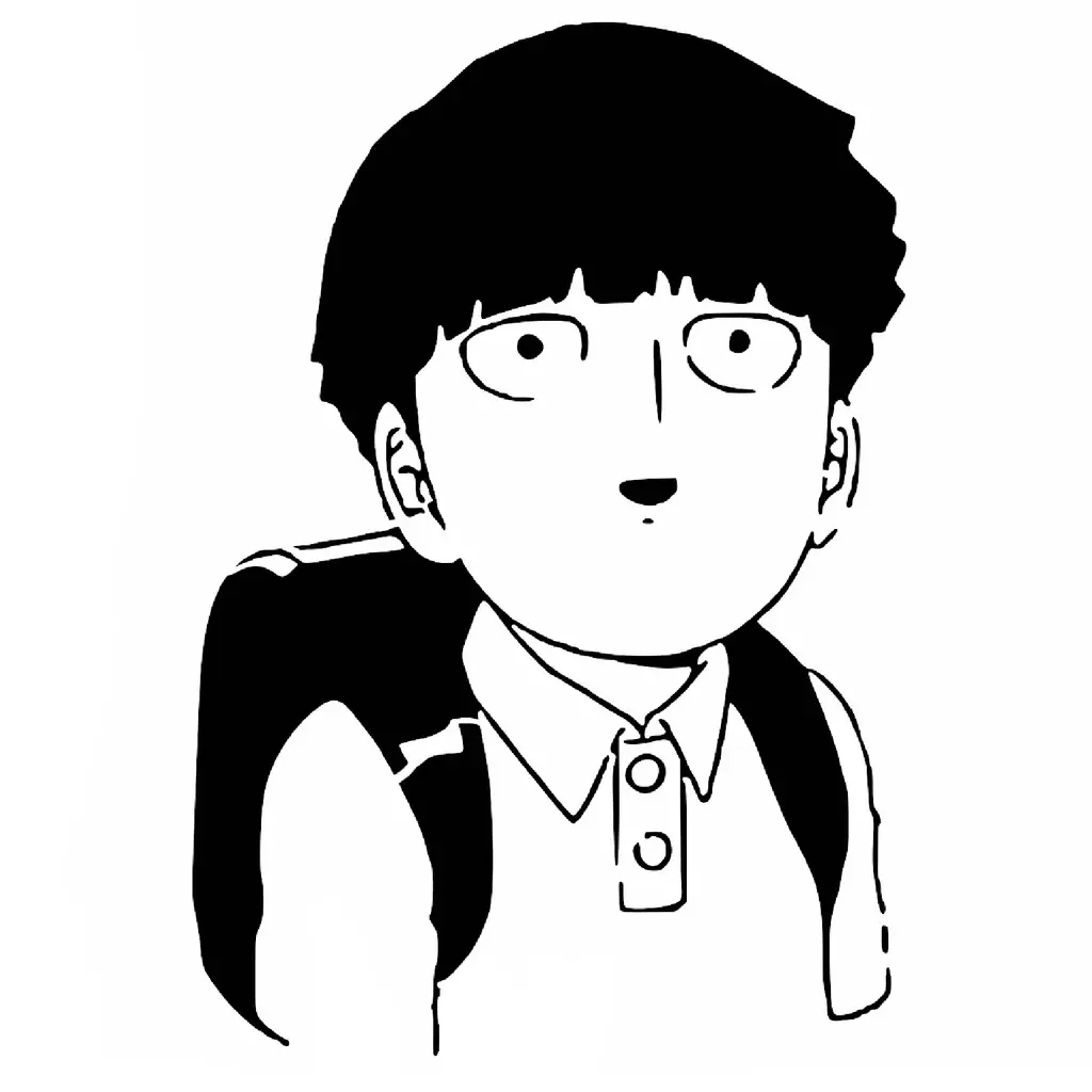 Free Other STL Download - Mob Psycho stencil 3by SMT_M 🦊