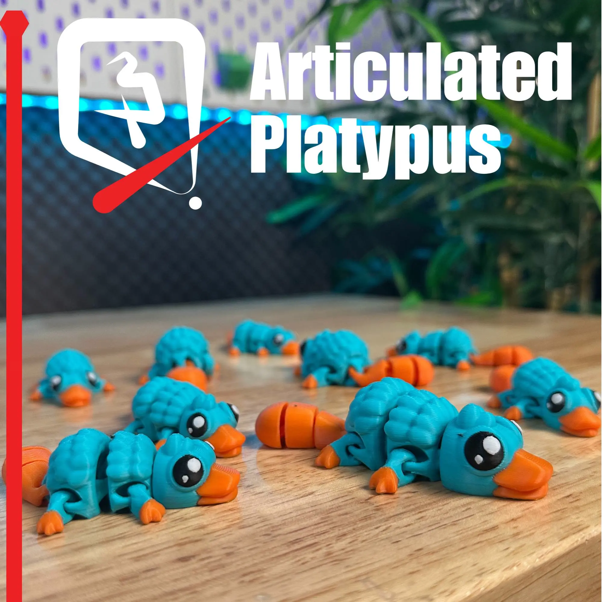 3D Printer Files | 3MF File | Plastic3D Articulated Platypus | Creality Cloud