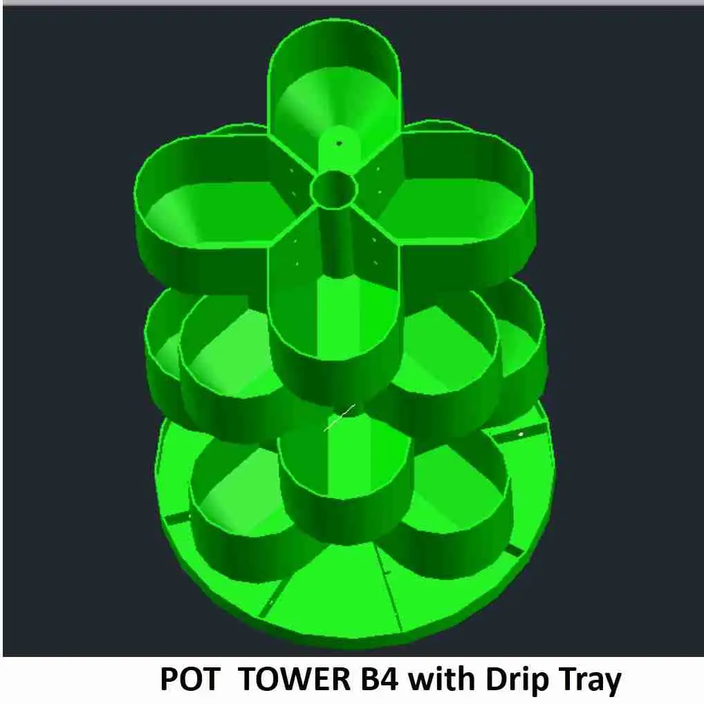 Multi-Storied Plant Tower B4 | 3D models download | Creality Cloud