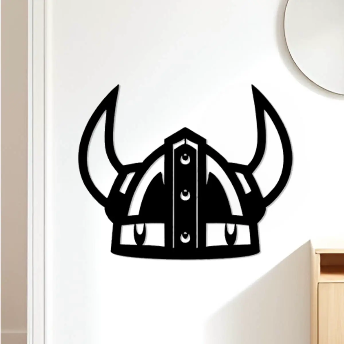 Home Decorations & Ornaments STL Download - Viking Helmet Wall Art ...
