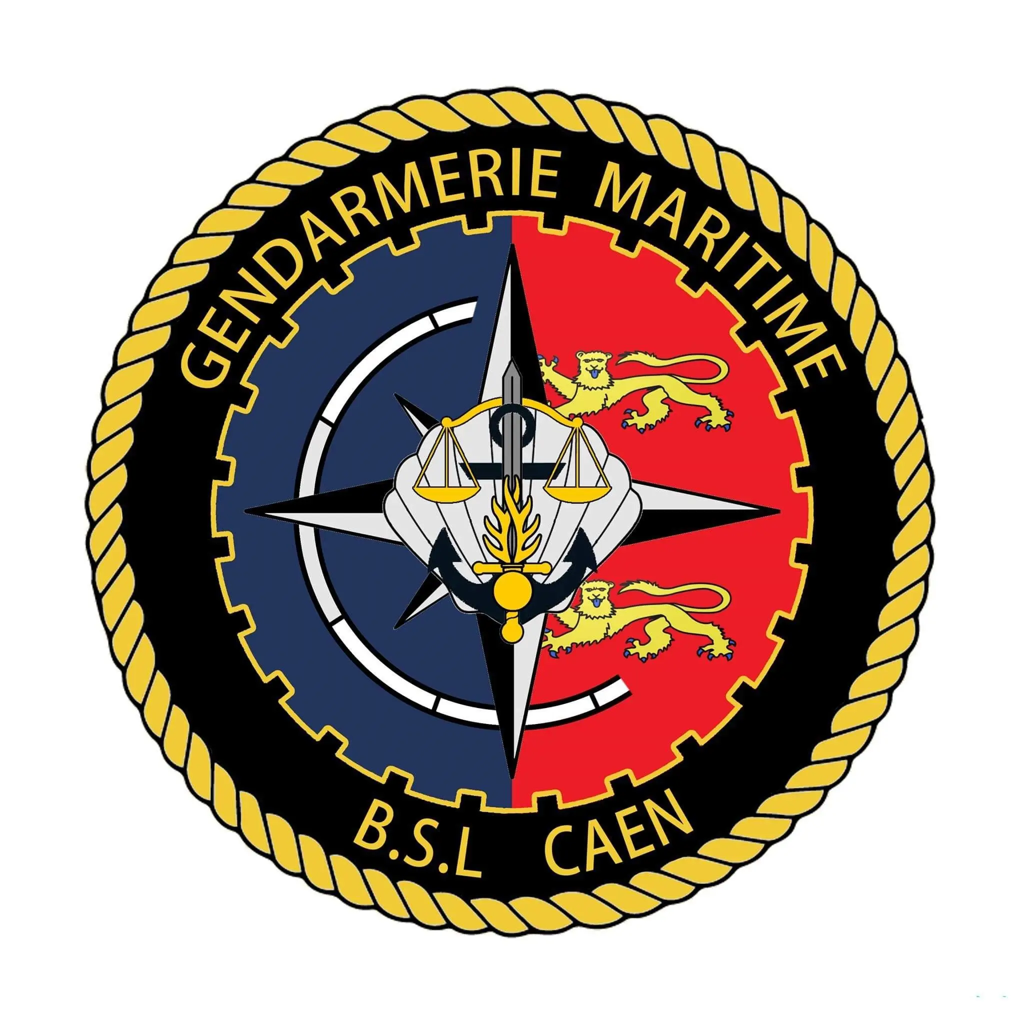 Badge of the BSL Caen maritime gendarmerie | 3D models download ...
