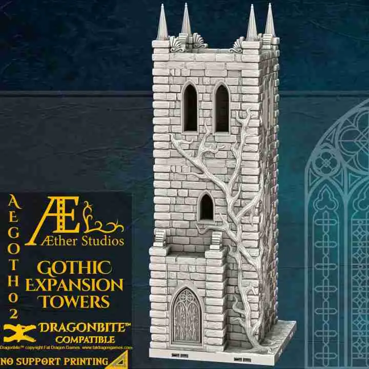 Other STL Download - AEGOTH02 - Gothic Expansion Towersby Aether Studios