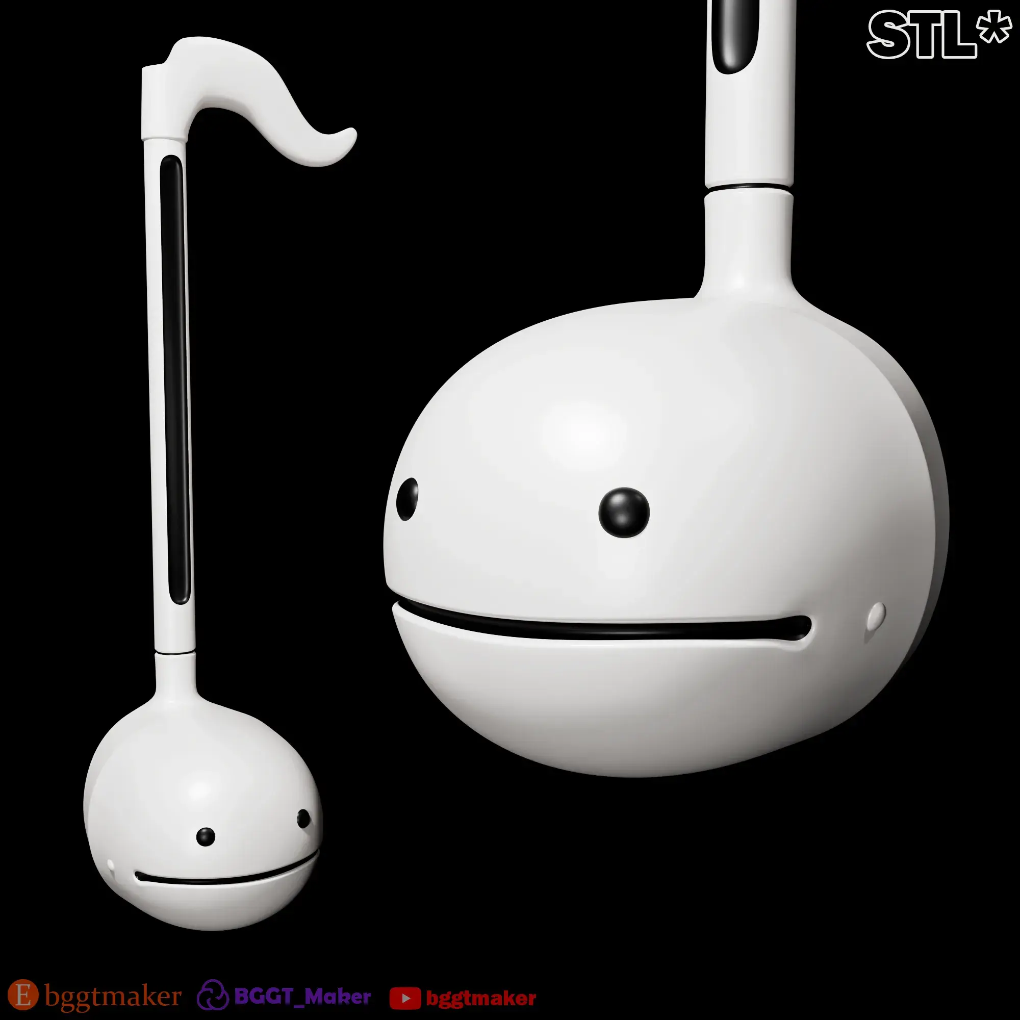 Other STL Download - The Otamatone - Static Model | Musical Instrument ...