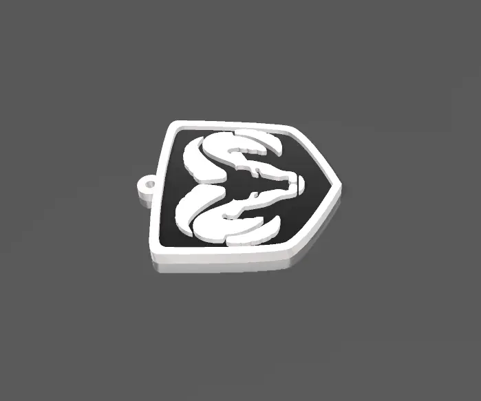 Jewelry & Accessories STL Download - Dodge logo keychainby Mr3DBeast