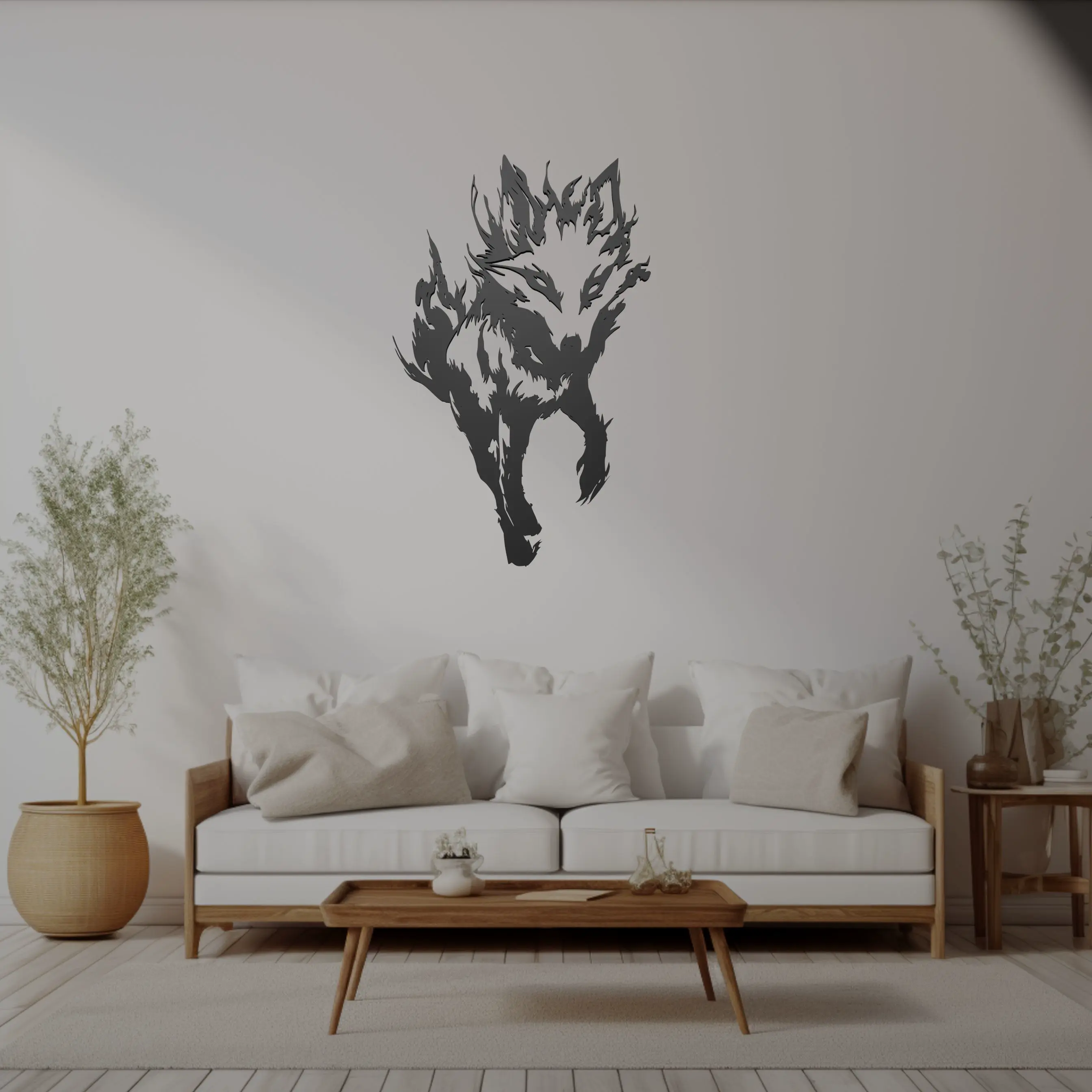 Digital Art STL Download - Fire Fox Wall Artby Ri0m0