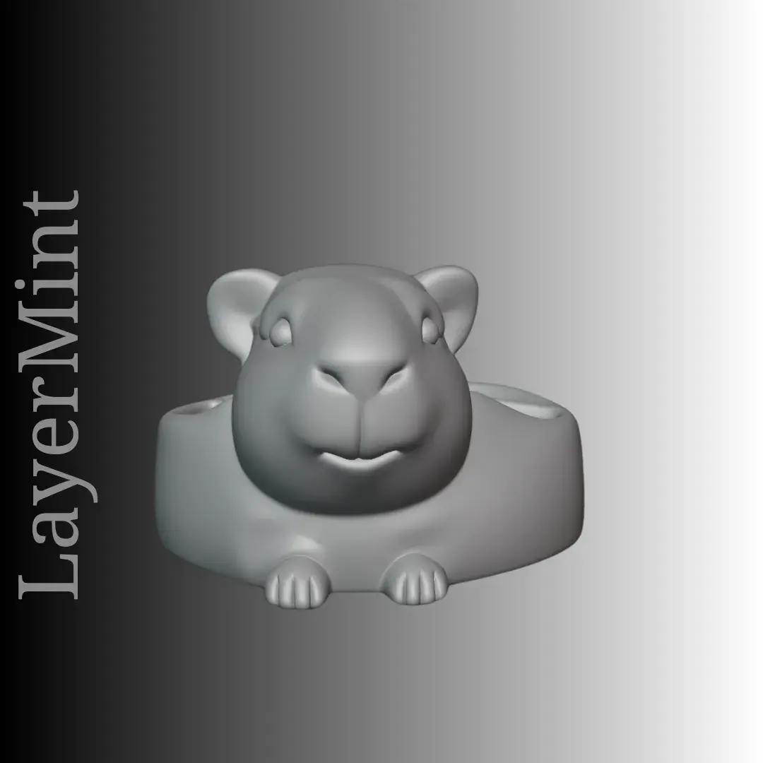 Other STL indir - Cute Hamster Desk Organizer | 3D Printable STL File ...