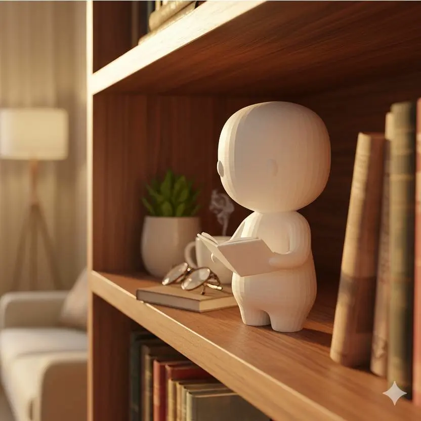 3D Printer Files | 3MF File | Simple figure with book | Creality Cloud