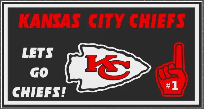 3D Printer Files | 3MF File | Kansas City Chiefs Logo & Foam Finger ...