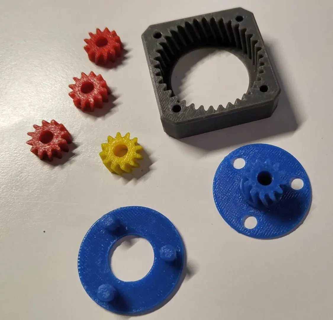 3D Printer Files | 3MF File | WORKING - Planetary GearBox, no bearings ...