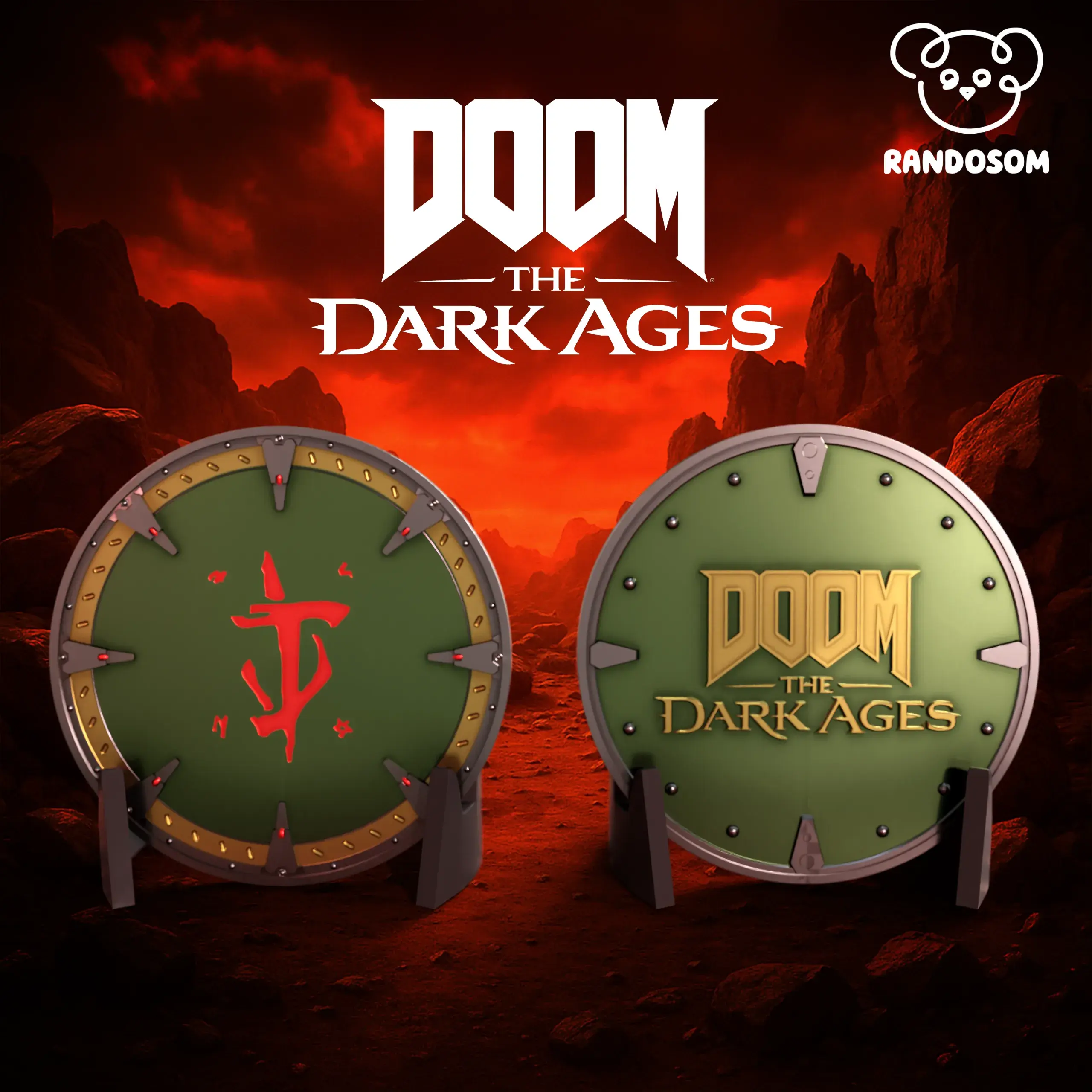 Badges & Coins STL Download - Doom The Dark Ages - Monedaby Randosom