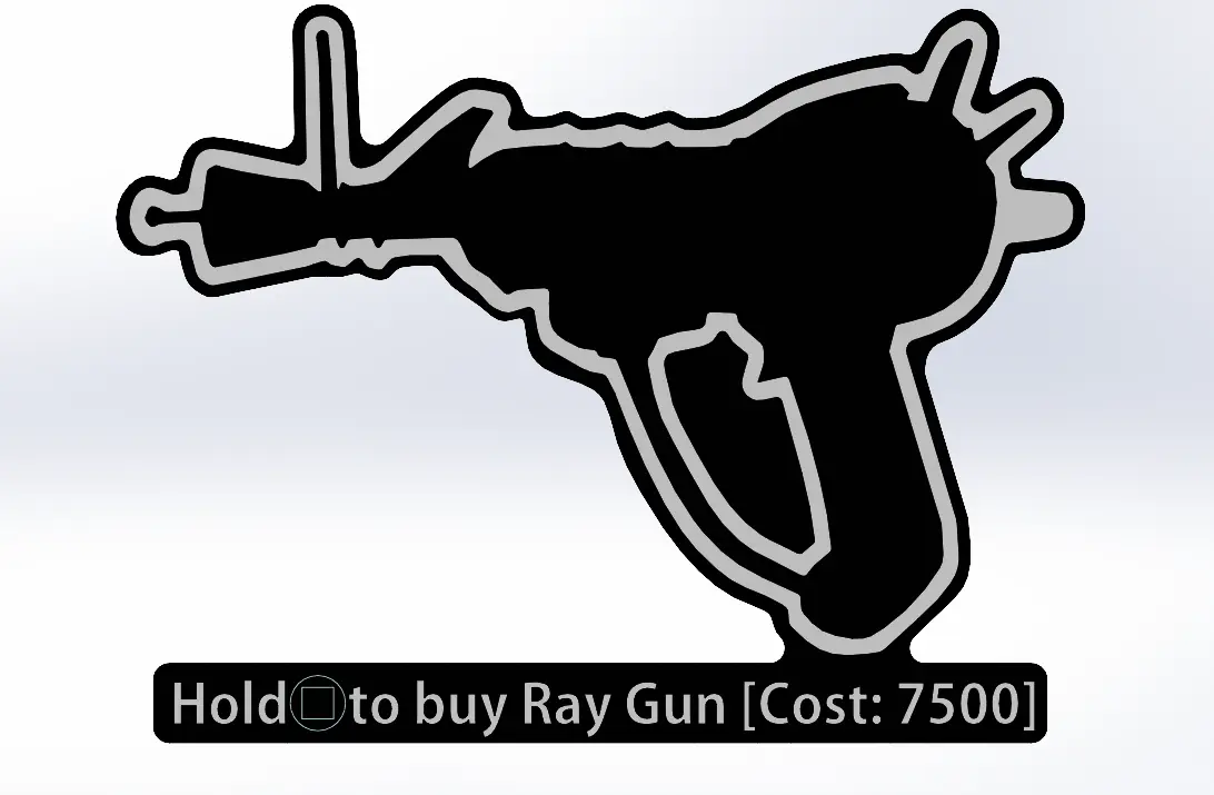 Board Games & Card Games STL Download - Raygun wallbuy COD black ops ...