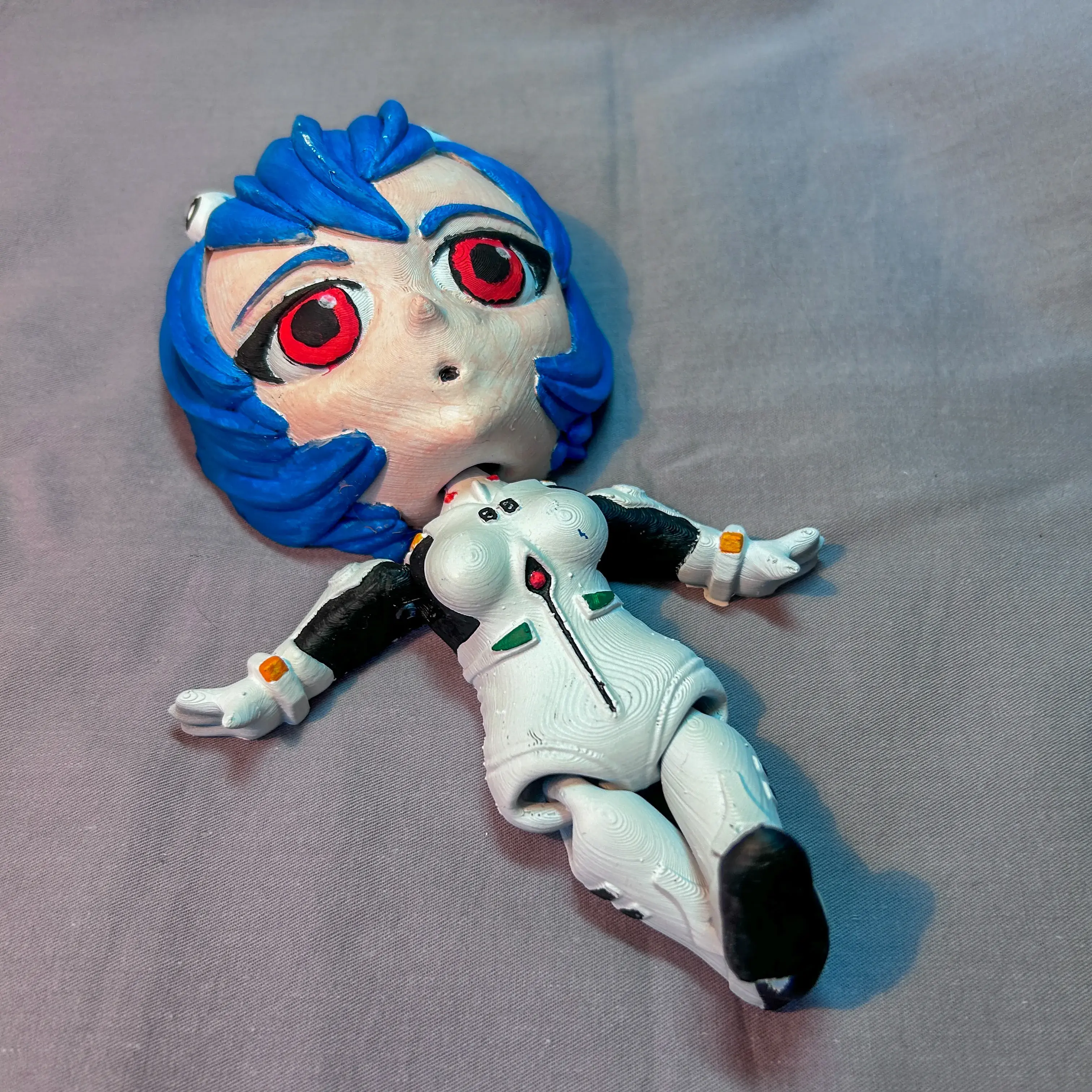 Characters & Creatures STL Download - Flexi_Ayanami_Rei_Chibiby ...