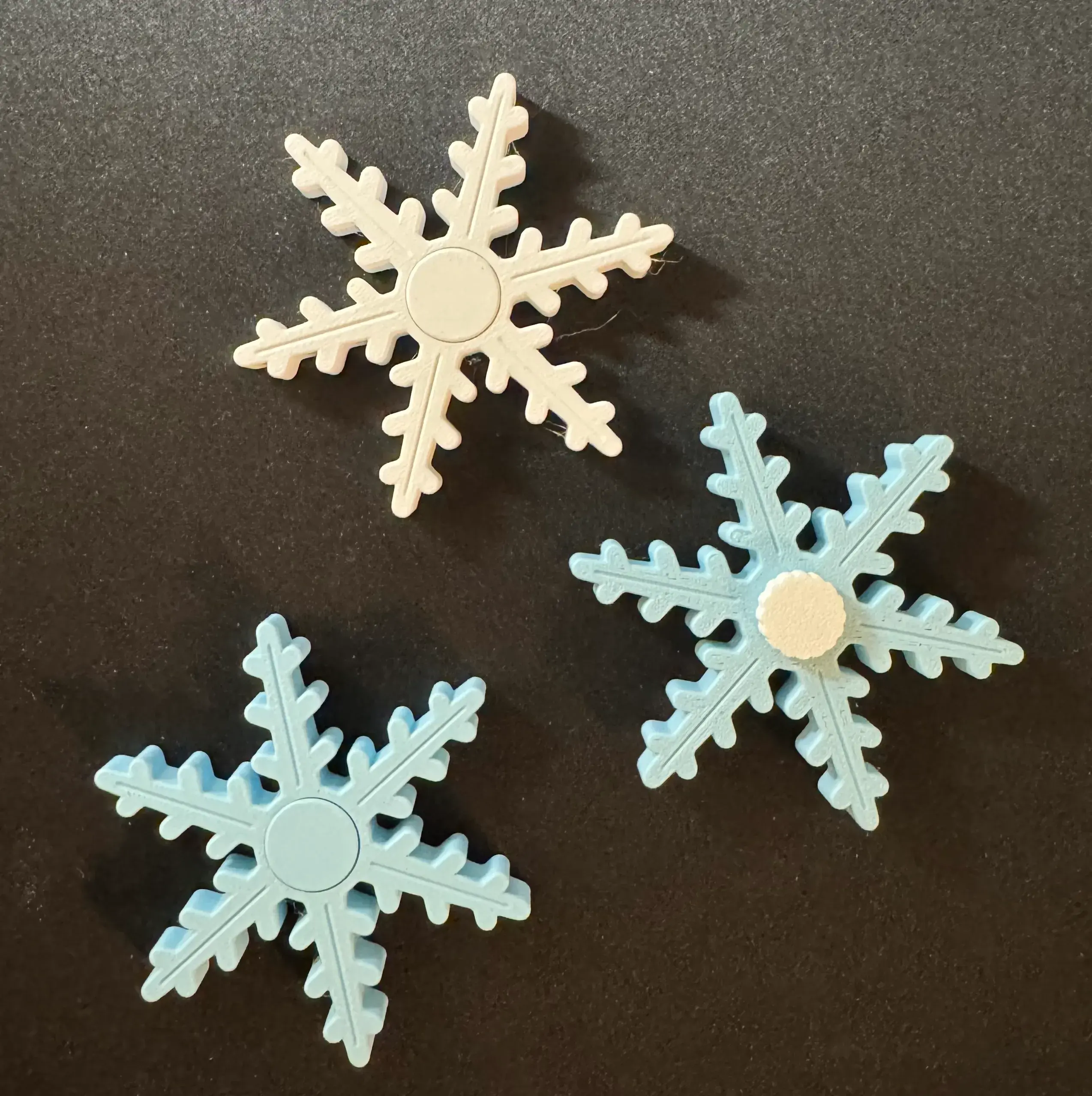 Other STL Download - Snowflake Fidget Spinnersby 3dGohst