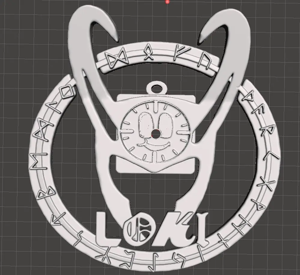 Badges & Coins STL Download - LOKI CLOCK WITH BASE TO HOLD CLOCKby ...