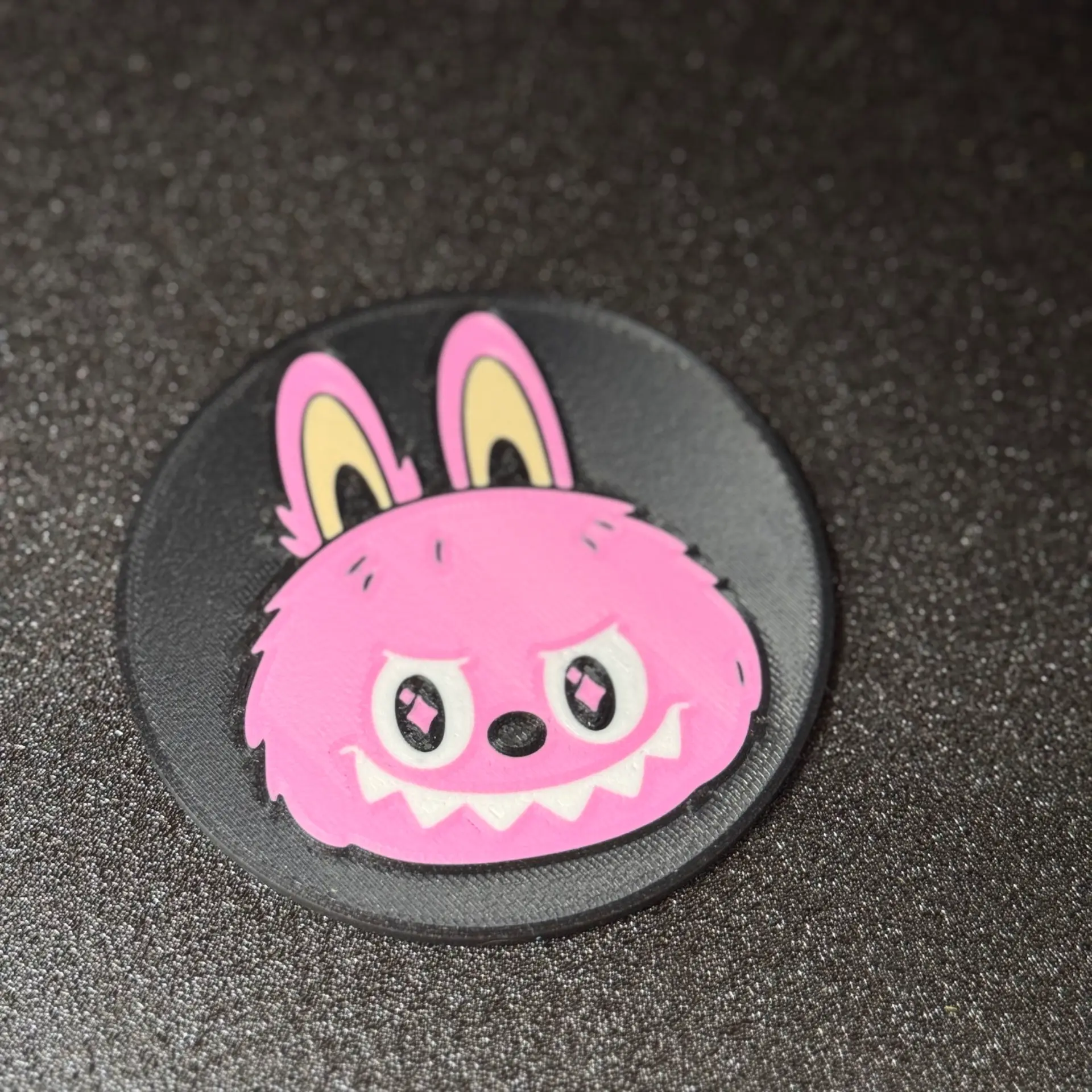 3D Printer Files | 3MF File | Labubu style monster drinks coaster ...