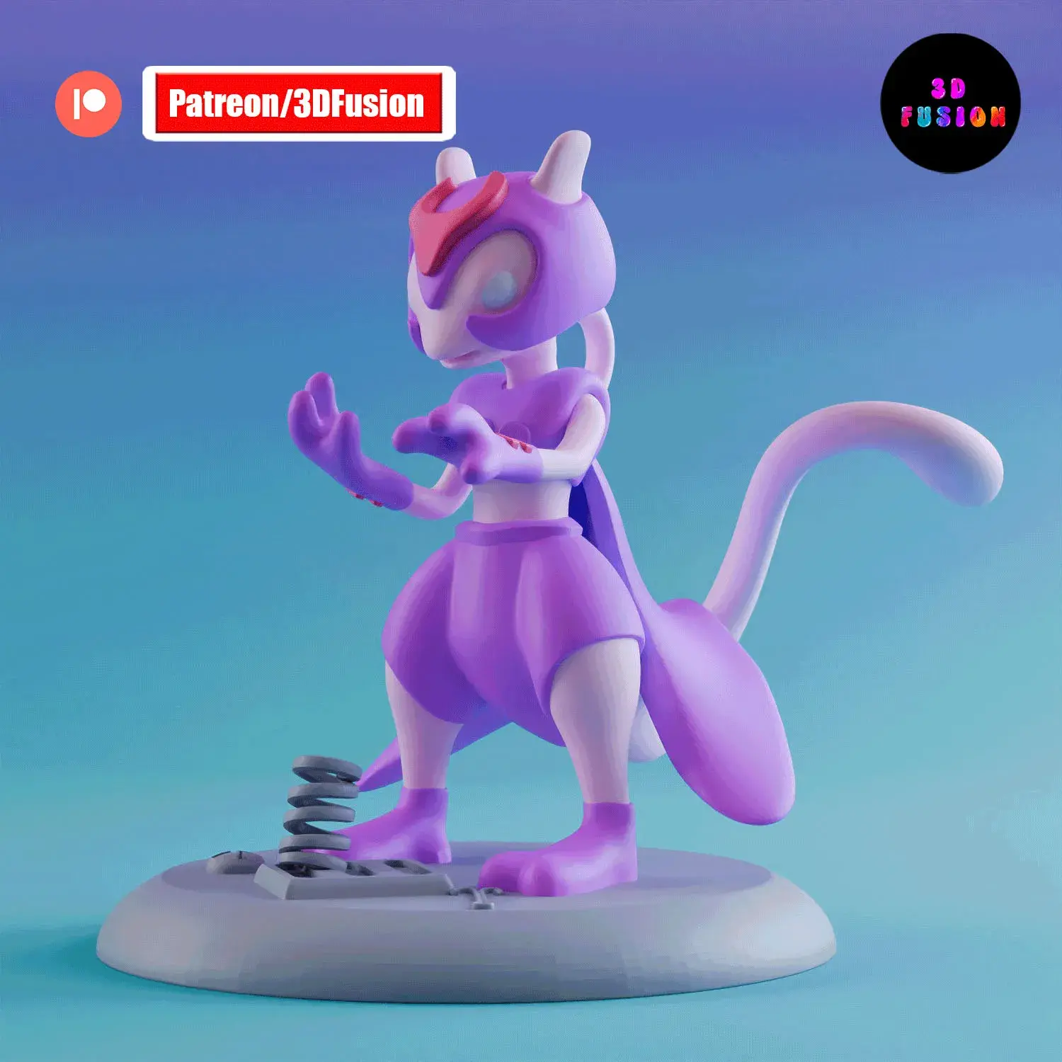 Other STL Download - MewTwo X Magneto | MultiColor Pokemon Mini Decorby ...