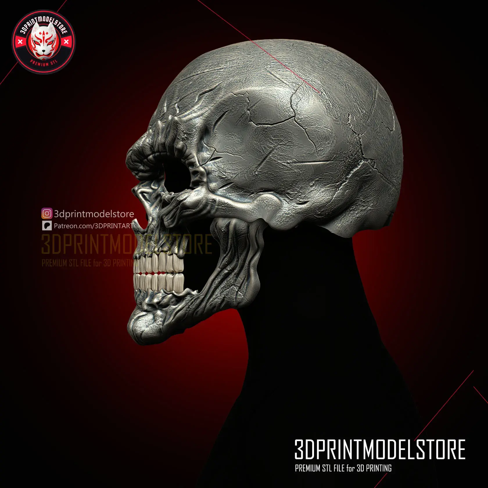 Cosplay STL Download - Ghost Rider Skull Mask -Skeletor Helmet ...