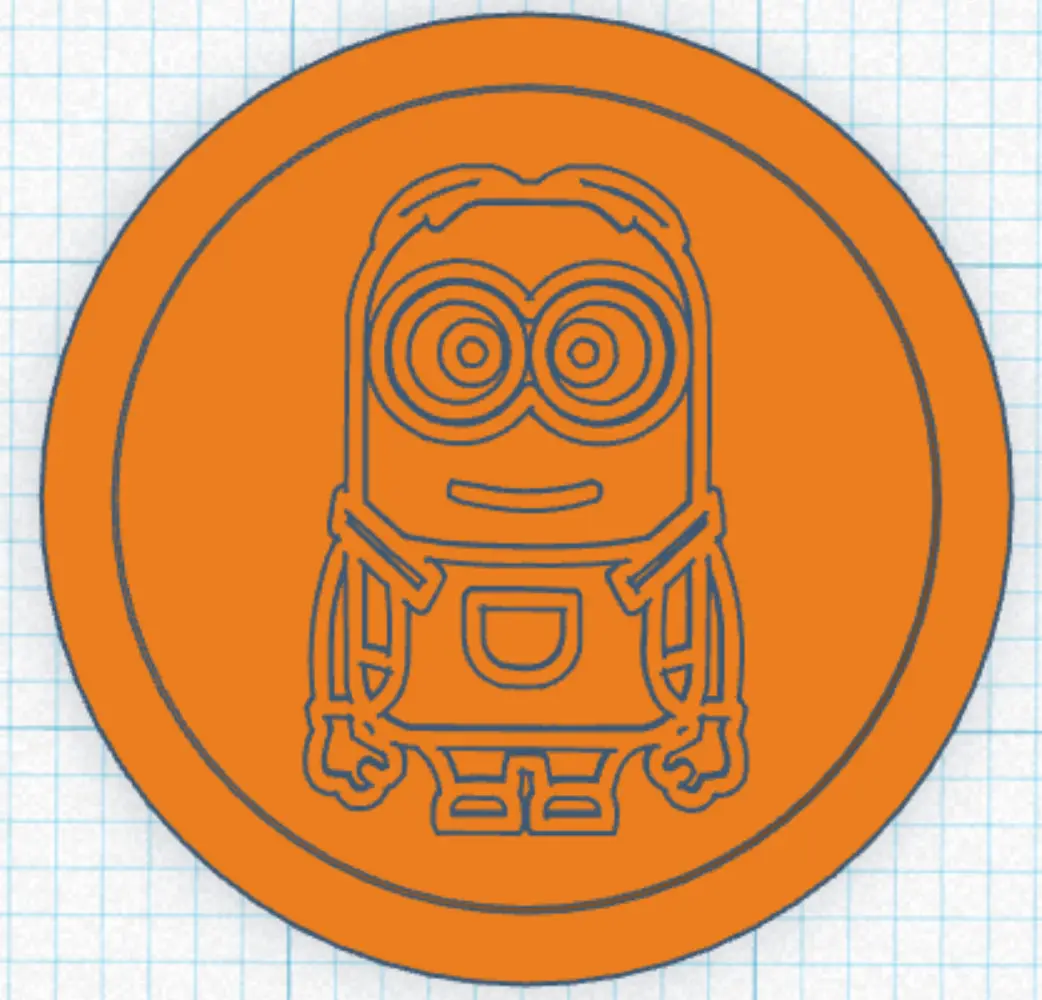 Badges & Coins STL Descarga - Moneda Minion - likeanoa