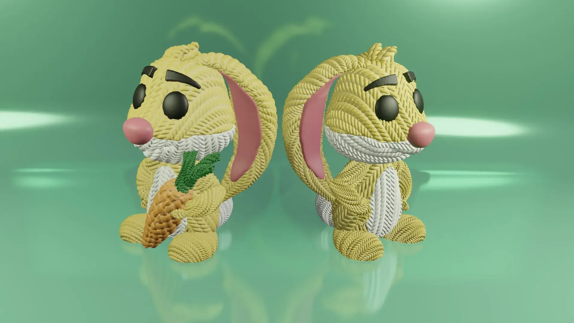 Characters & Creatures STL Download - Crochet Rabbit Winnie The Pooh ...