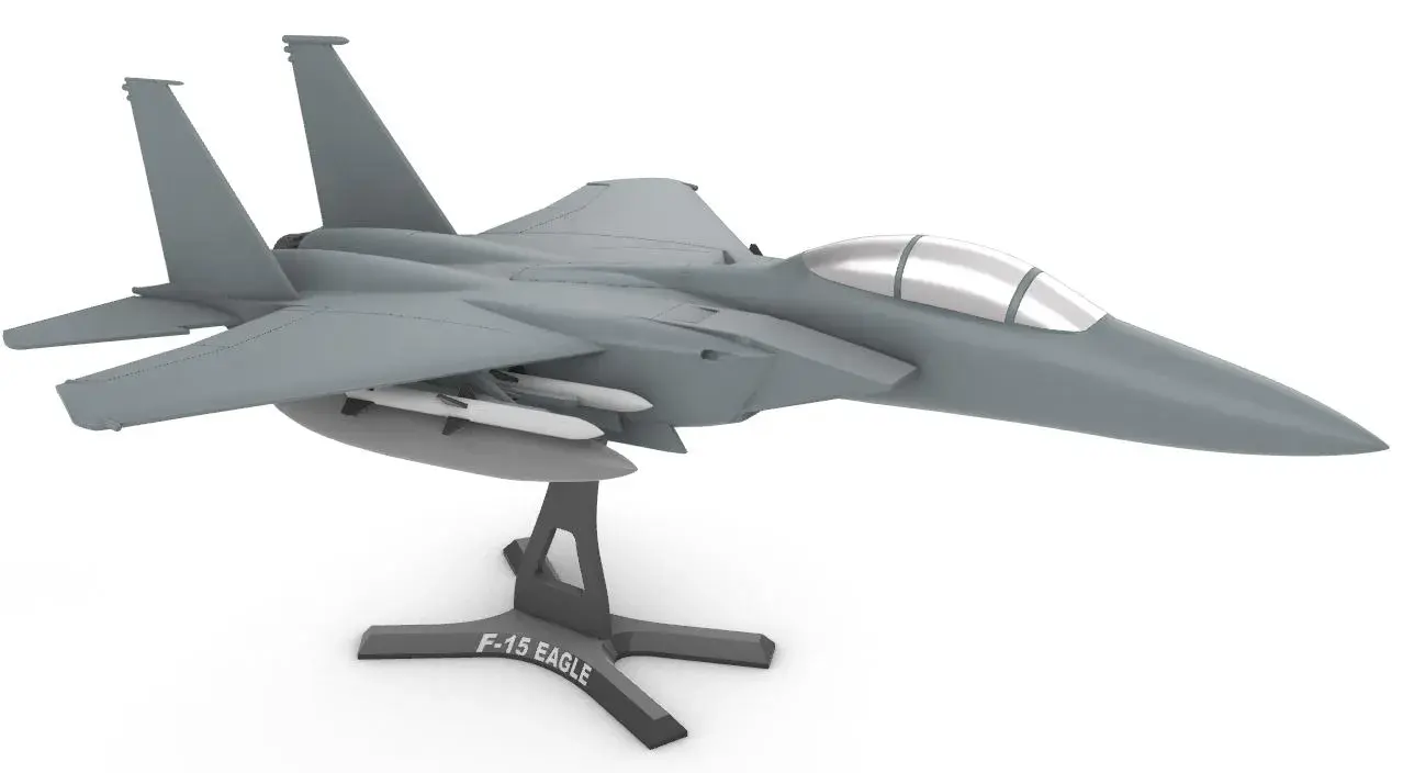 Vehicles & Machinery STL Download - F-15 Eagle 1:44by 3D Araujo