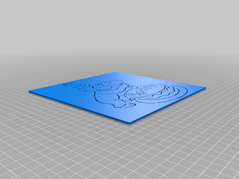 Free Digital Art STL Download - Curious George stencilby SMT_M 🦊