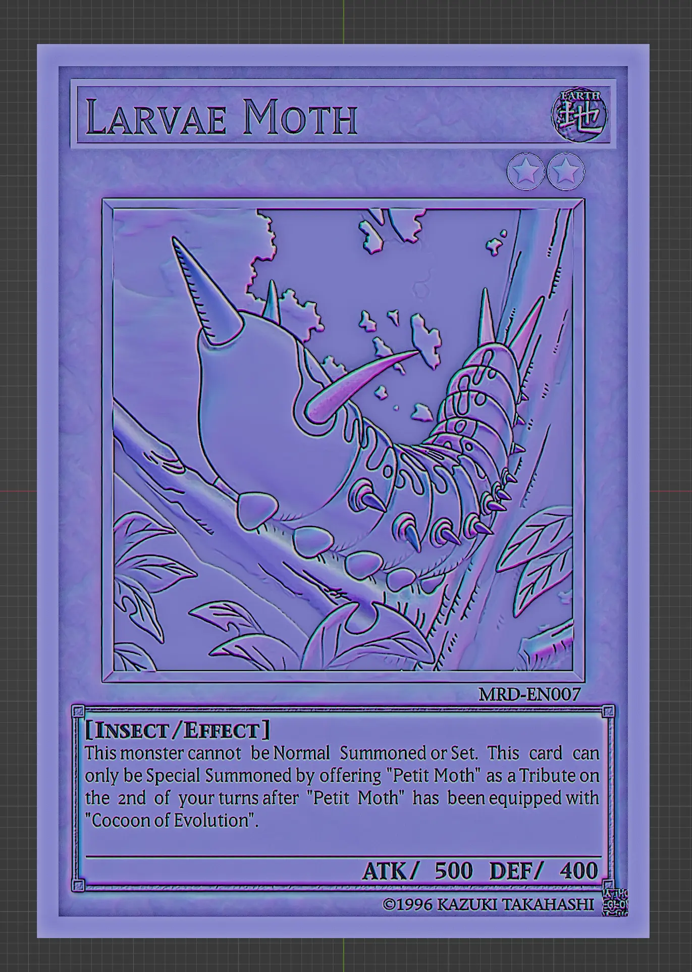 Board Games & Card Games STL Download - larvae moth - yugiohby Wsonuchiha3D