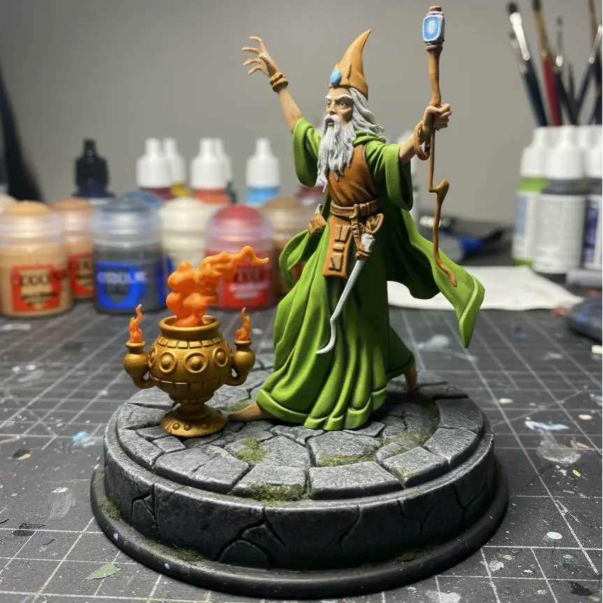 Other STL Download - Iconic Blue Box Wizard from DnD Expert Set Cover ...