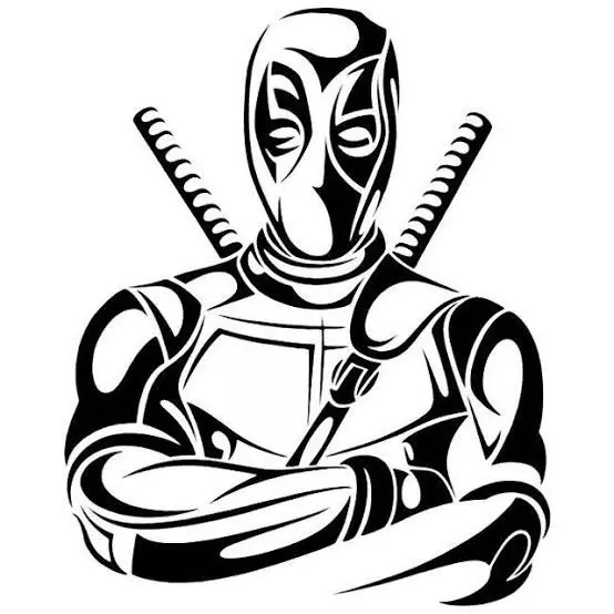 Free Sculptures & Artworks STL Download - Tribal Deadpool stencil 5by ...