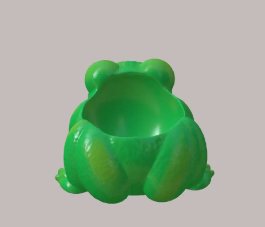 Home Decorations & Ornaments STL Download - frog planter by malbel studio