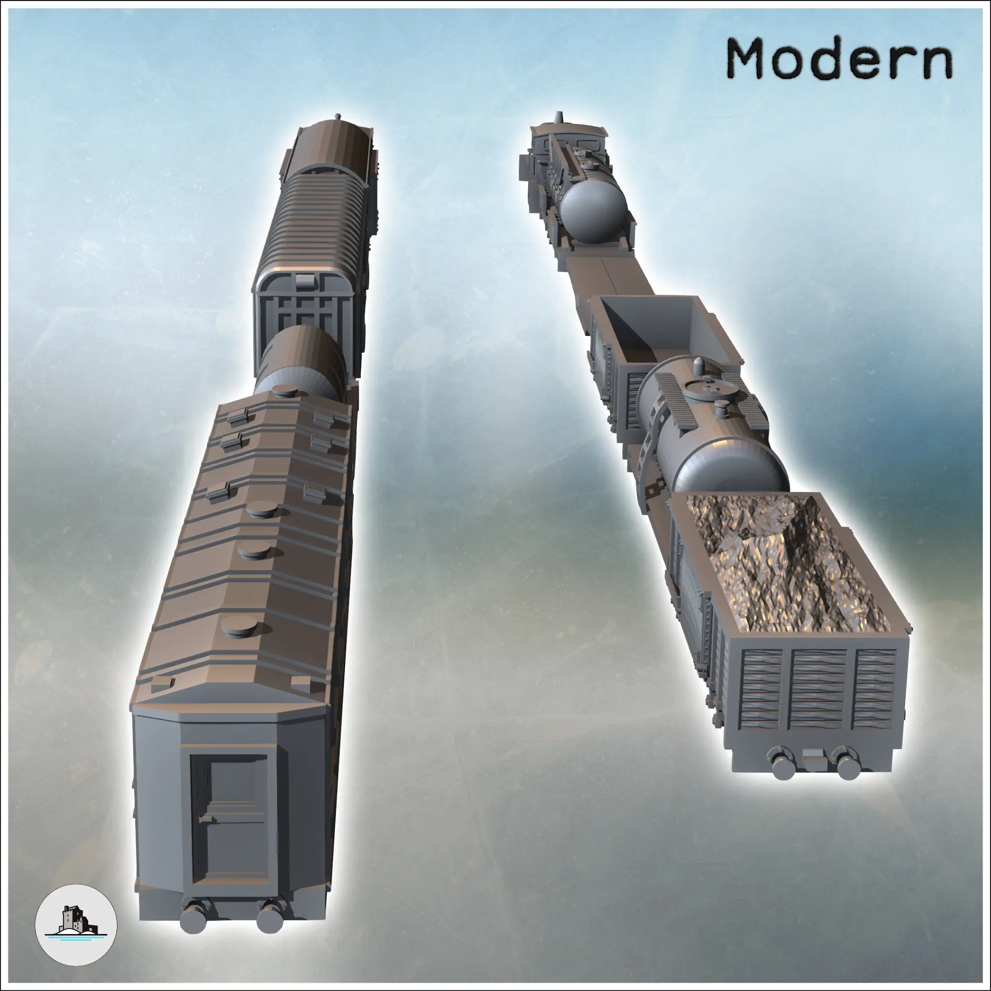 Miniature Games & Accessories STL Download - Modern Material Transport ...