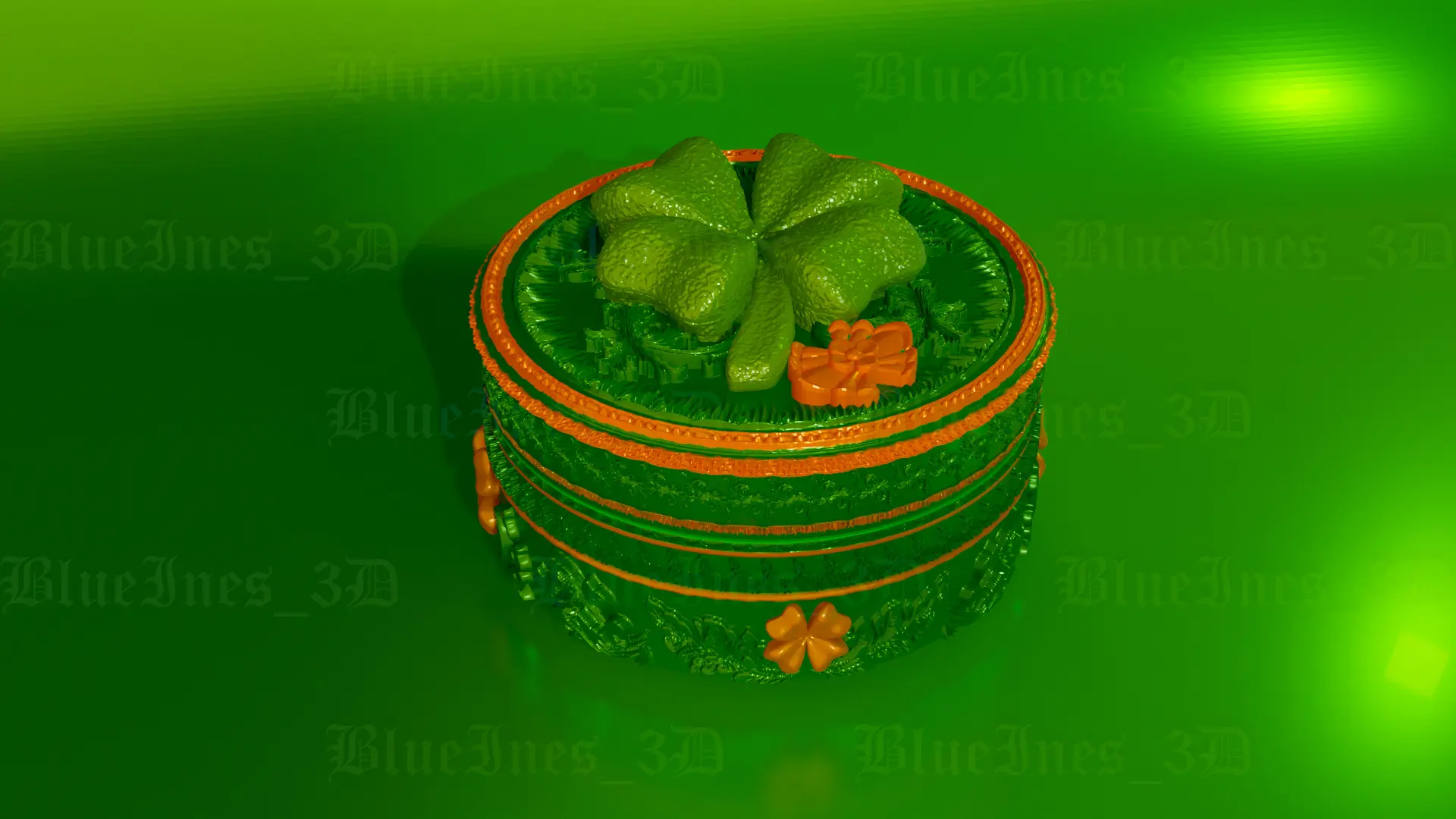 Home Decorations & Ornaments STL Download - ST. PATRICK'S DAY CLOVER ...