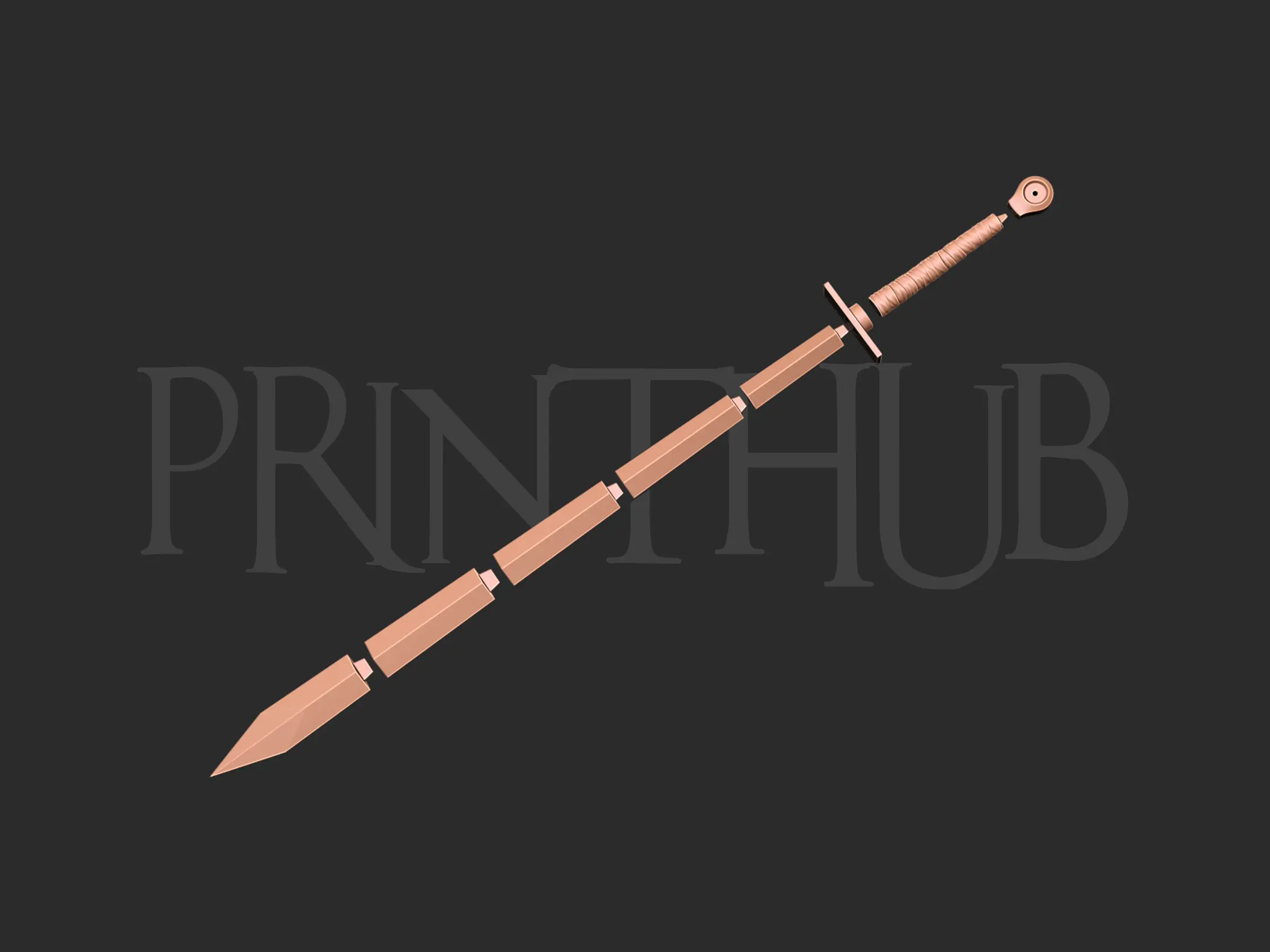 Other STL Download - Sesshomaru Tokijin Swordby Printhub