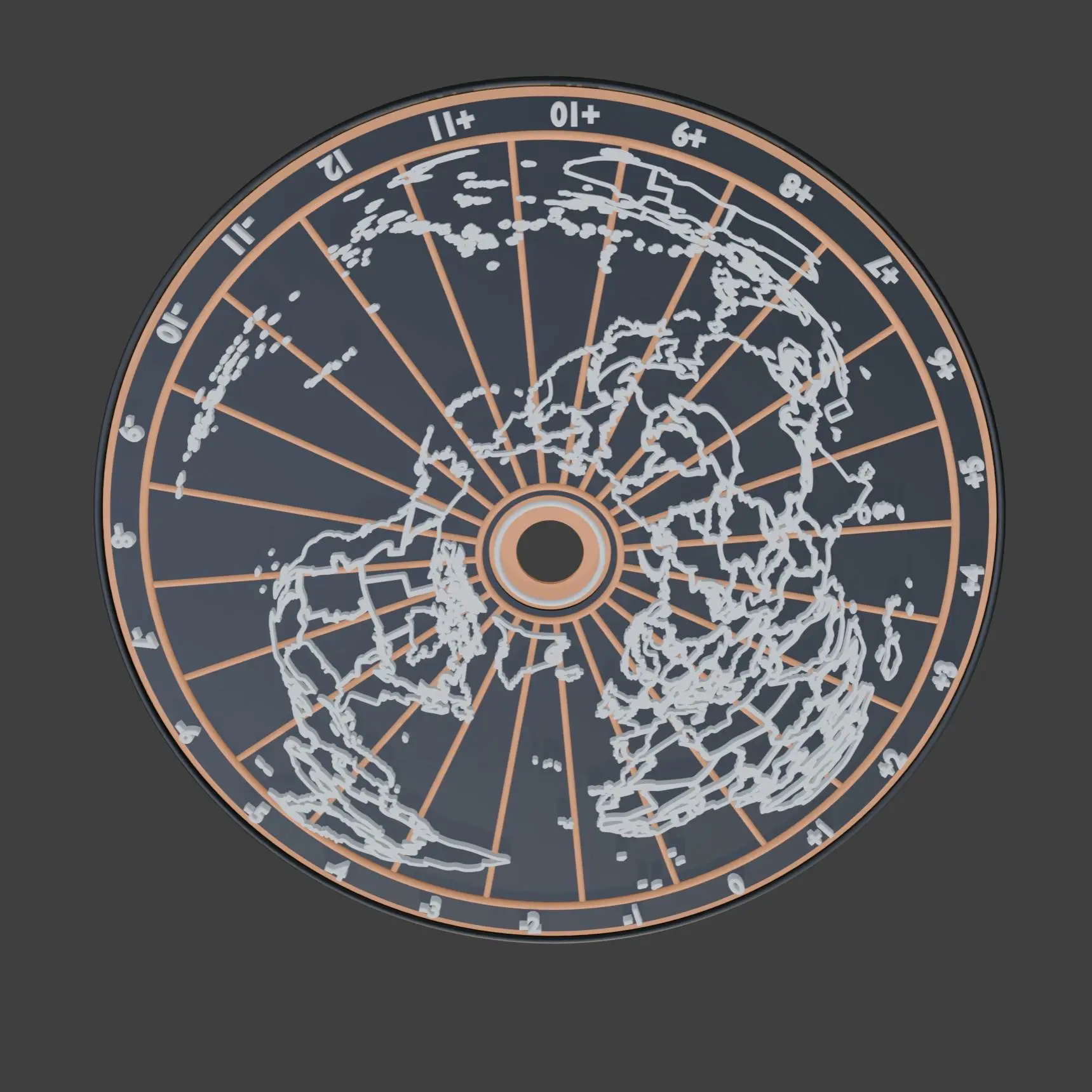 3D Printer Files | 3MF File | Minimal Original World Time Zone Wheel ...