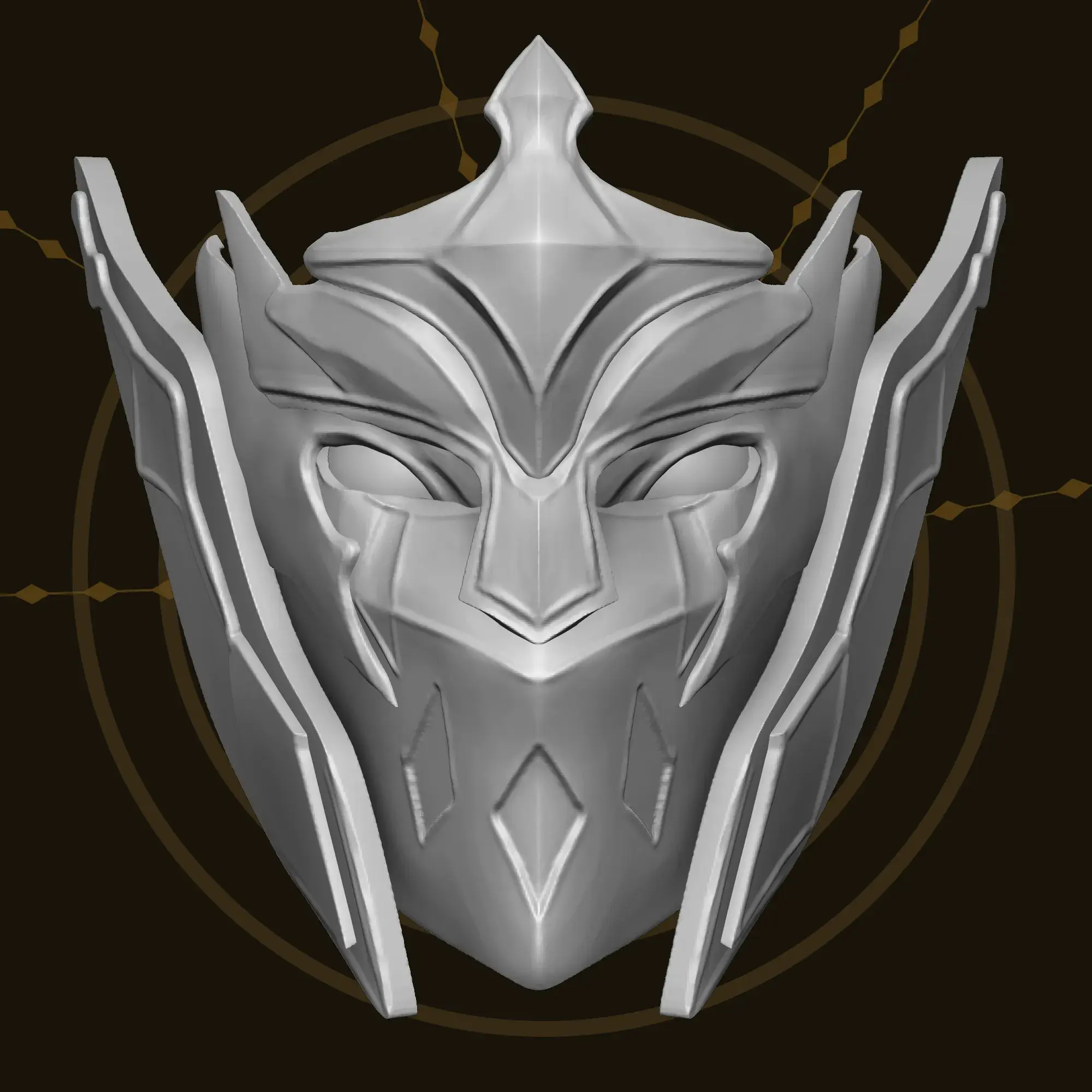 Cosplay STL Download - Arcana Jhin Mask 3D STLby diepriver