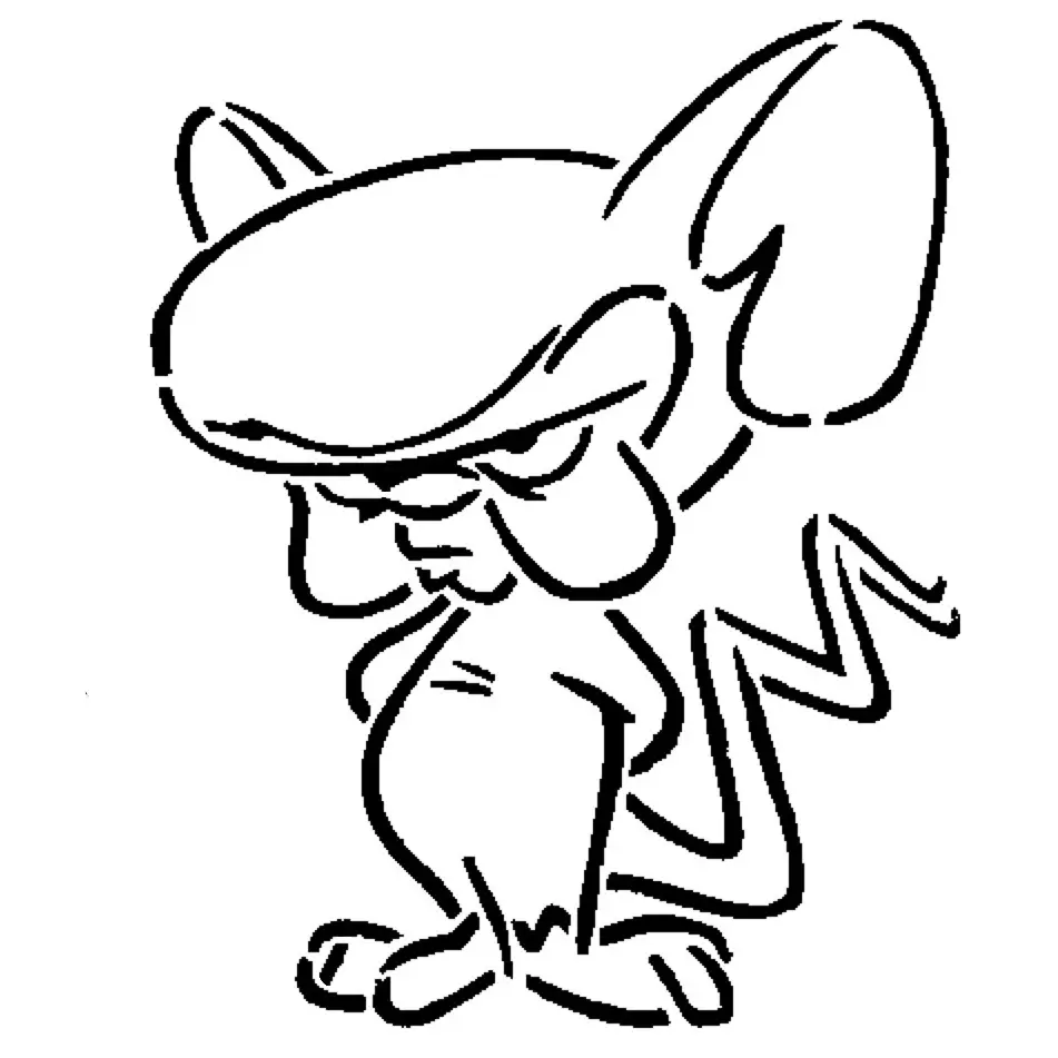 Free Other STL Download - Pinky and the Brain stencil 2by SMT_M 🦊