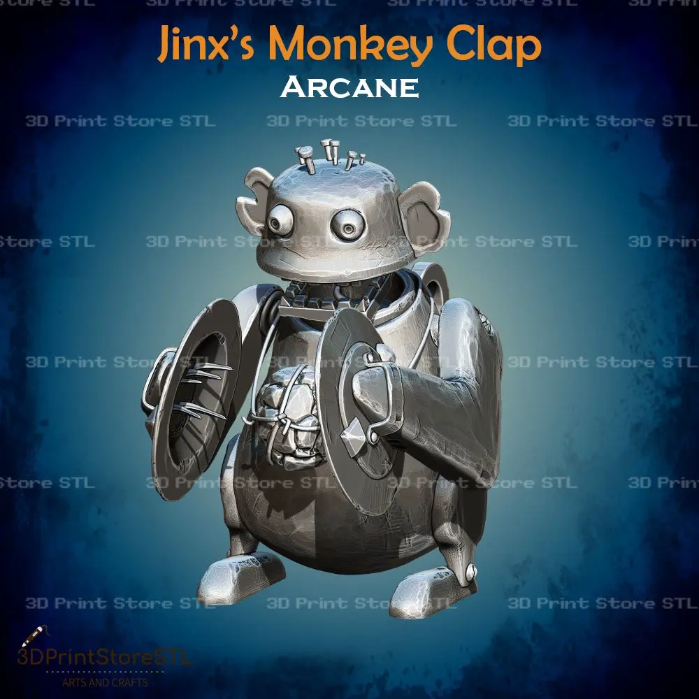 Characters & Creatures STL Descarga - Jinx Monkey Clap Cosplay Arcano ...