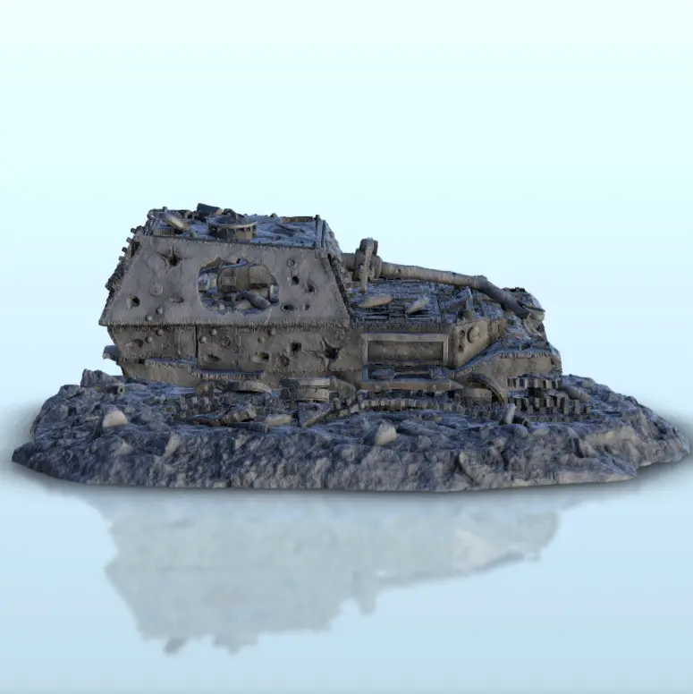 Other STL Download - Ferdinand tank carcass - WW2 terrain diaromaby ...