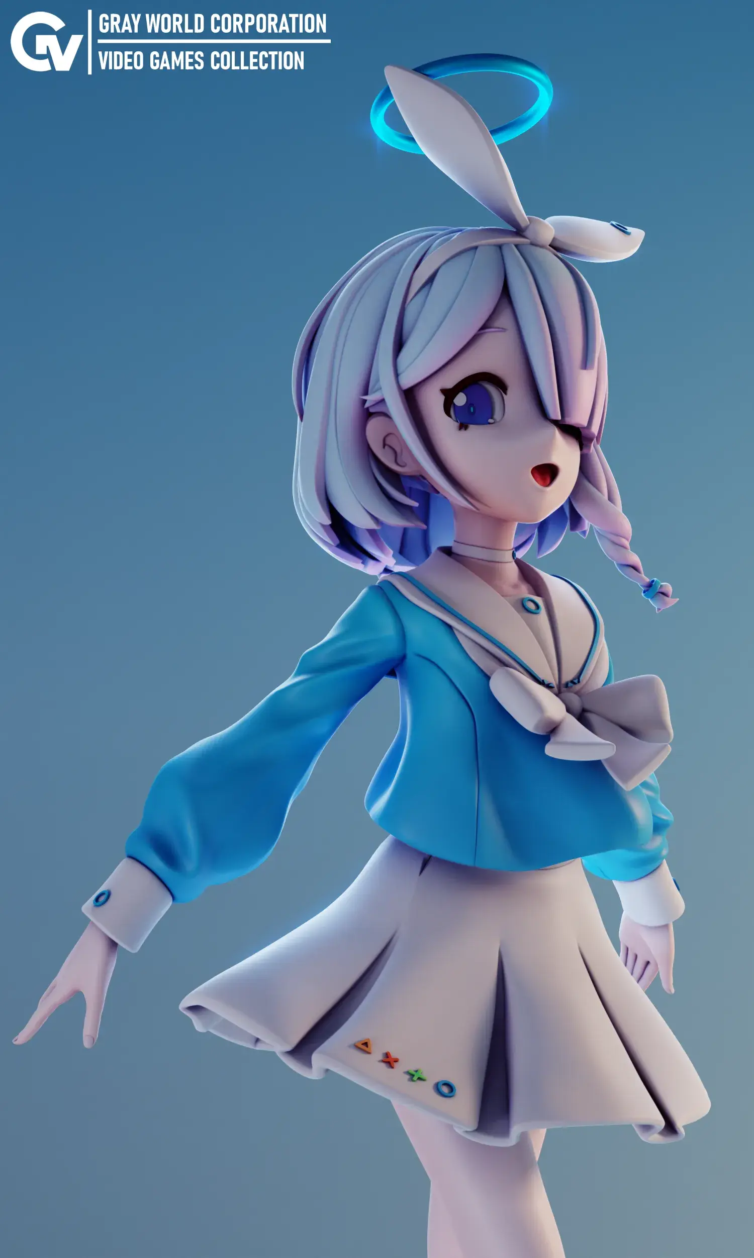 Characters & Creatures STL Download - Arona | Blue Archiveby Gray World ...