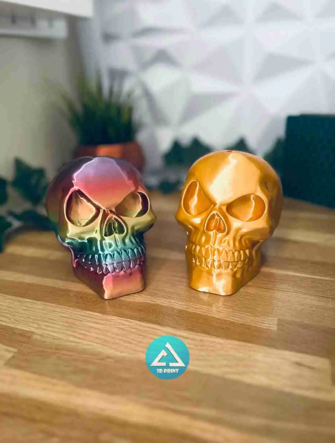 Sculptures & Artworks STL Download - SKULL PIGGY BANKby CJ 3DPRINT
