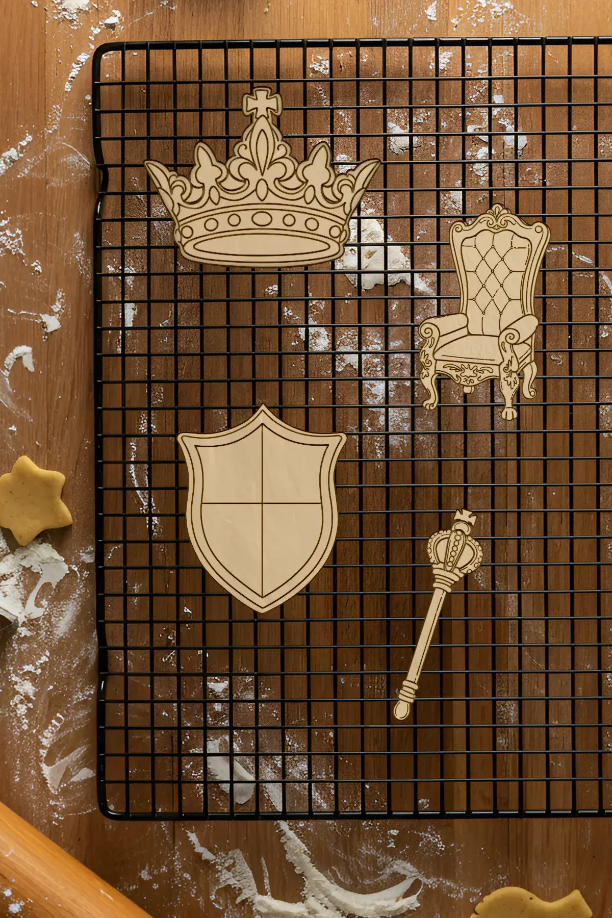 Other STL Download - King Set Cookie Cutter, Biscuit Cutterby OALPO