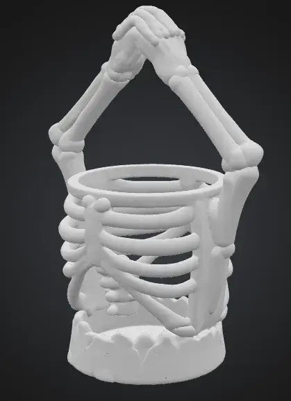 3D Printer Files | 3MF File | Skeleton Halloween Pencil Holder ...