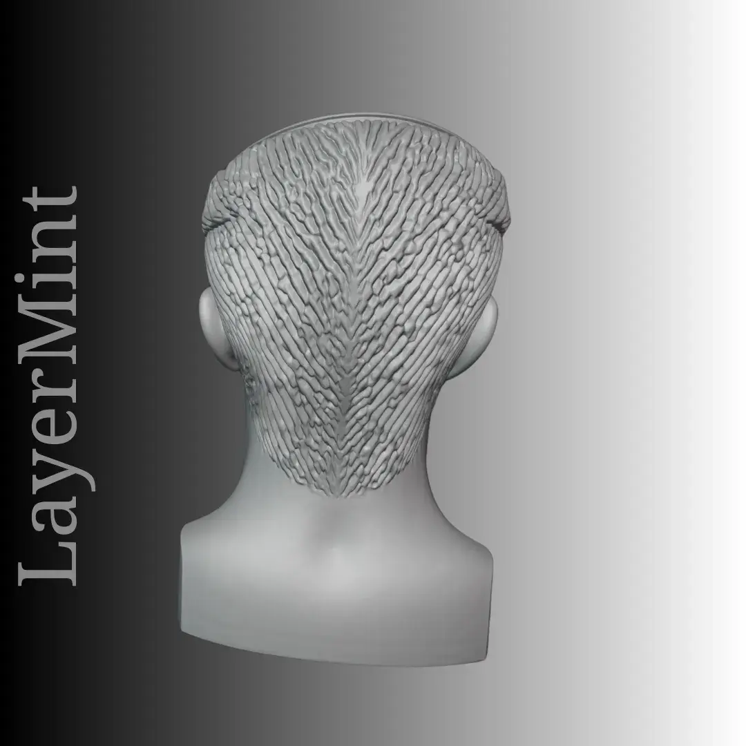 Sculptures & Artworks STL Download - Bust Desk Organizer with Geometric ...