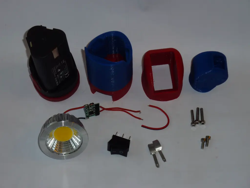 Free Home Appliance Accessories STL Download - Parkside 12V flashlight ...