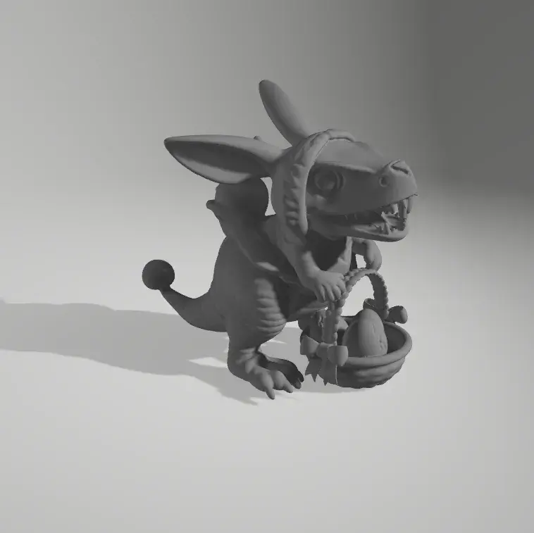 Characters & Creatures STL Descarga - Trust me I am a Rabbit not a Dino ...